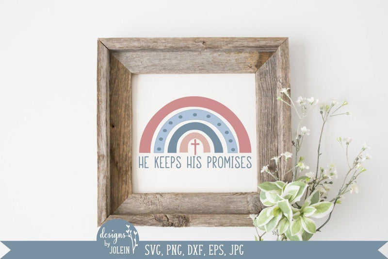 He keeps His promises, Christian svg - So Fontsy