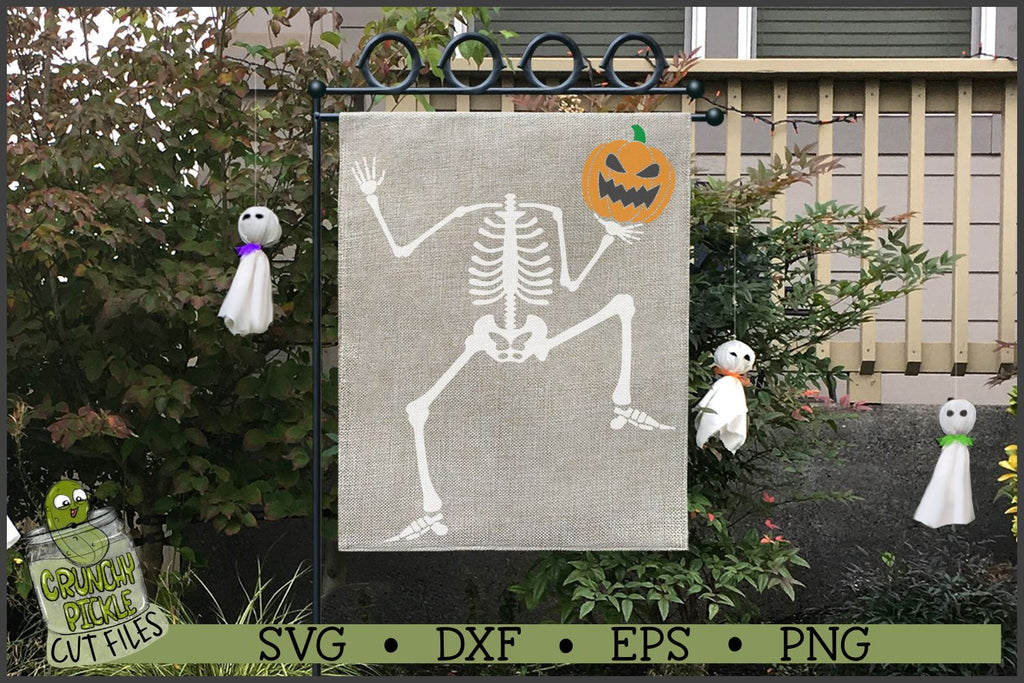 Headless Skeleton Pumpkin Head Halloween SVG File - So Fontsy