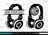 Headphone Monogram SVG, Headset Svg, Music Svg, Earphone Svg, Split ...