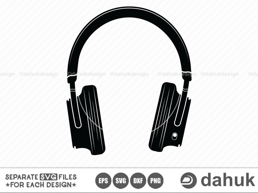 Headphone svg, Modern Audio Headset svg, Headphones, headset clipart ...