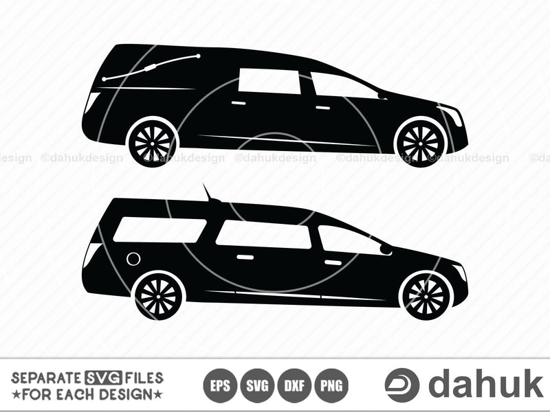 Hearse SVG File, Vehicles Hearses, Car svg, Cut file, for silhouette ...