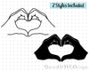 Heart Hands Sign Language SVG DXF EPS PNG - So Fontsy