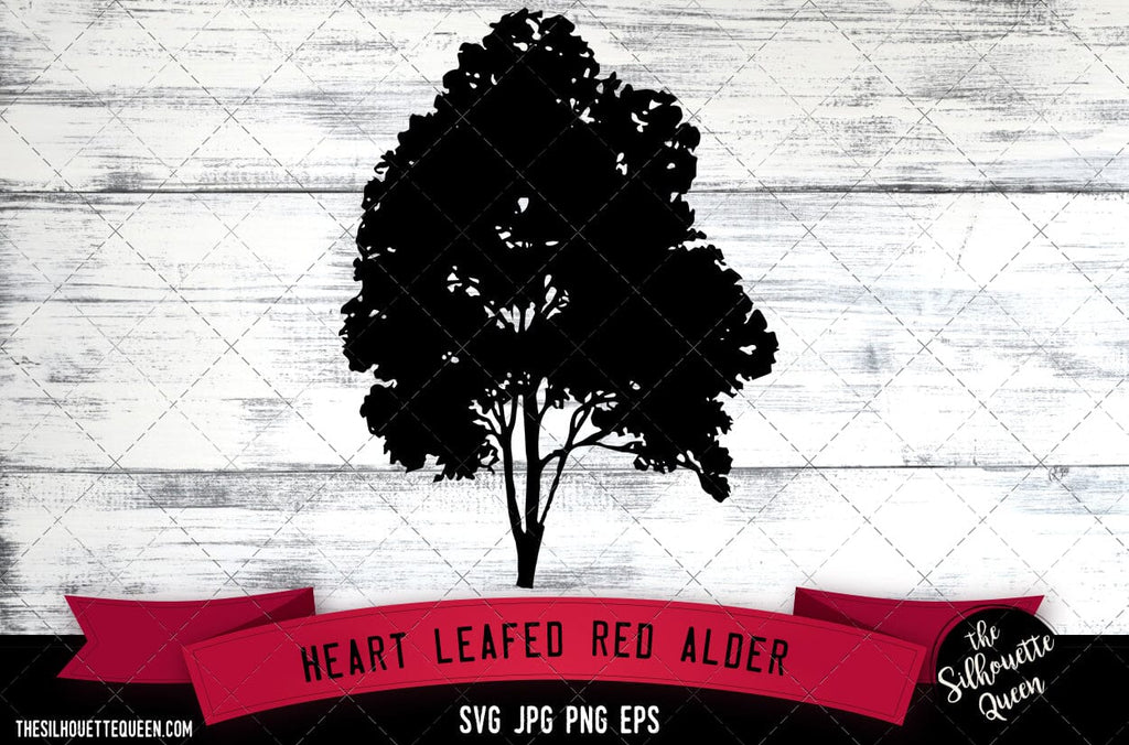 Heart leafed Red Alder SVG -Vector Art Commercial & Personal Use- Cric ...