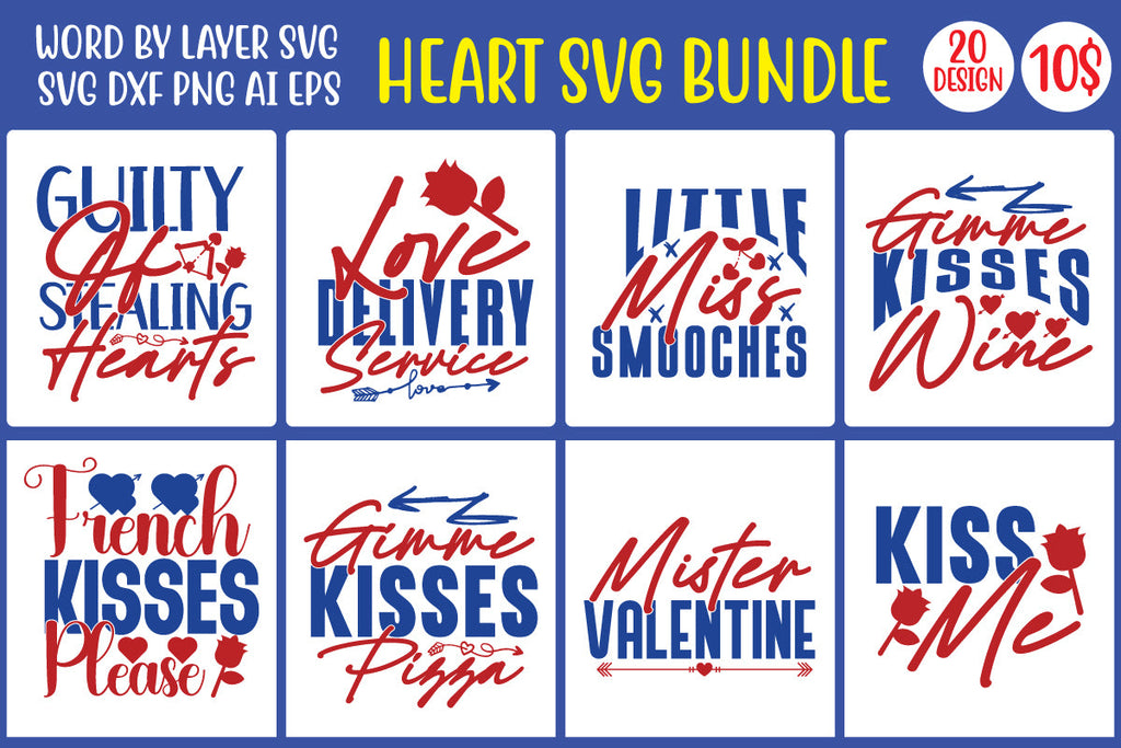 Heart SVG Bundle - So Fontsy