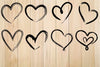 Distressed Doodle Hand Drawn Hearts - So Fontsy