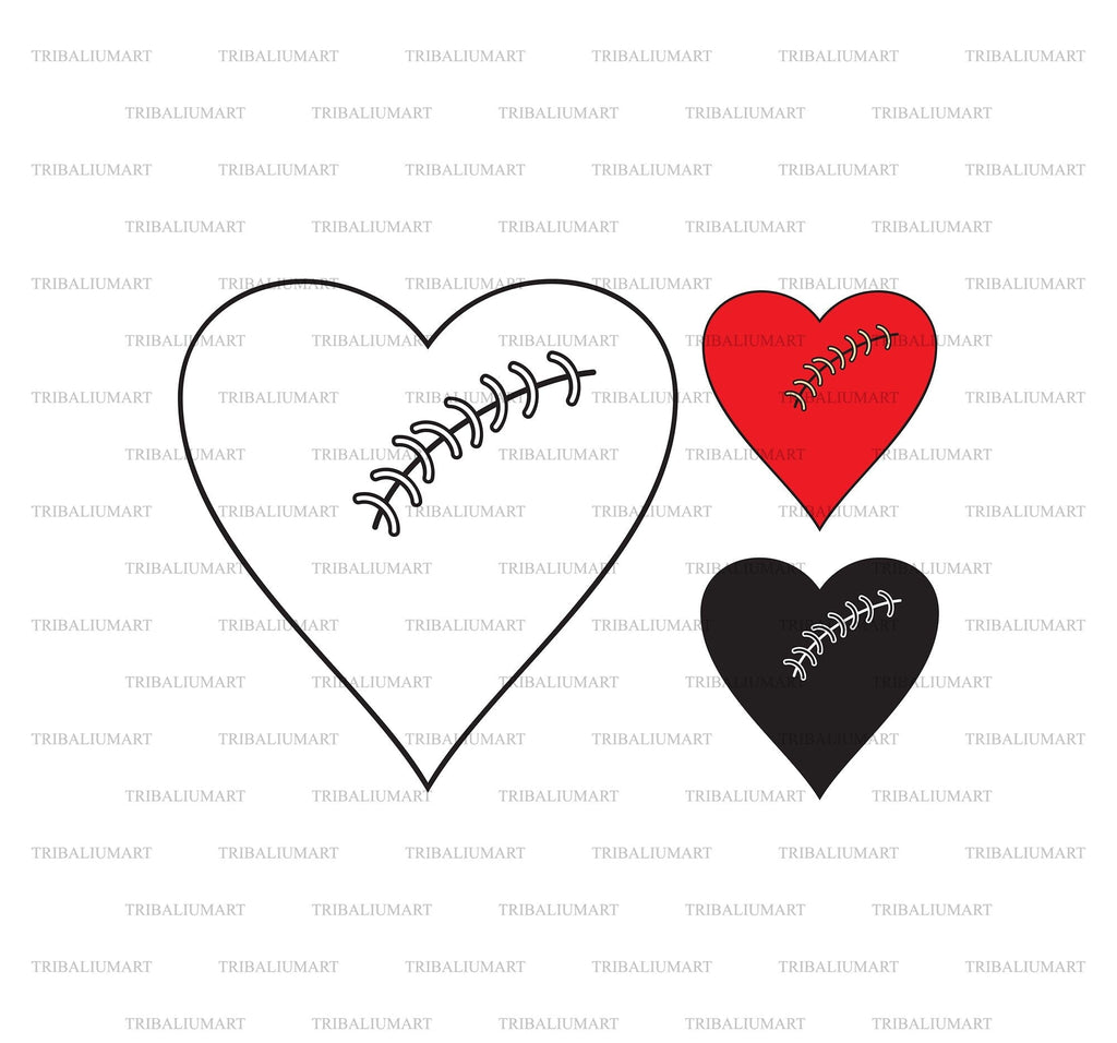 Heart with Scar. Cut files for Cricut. Clip Art (eps, svg, pdf, png ...