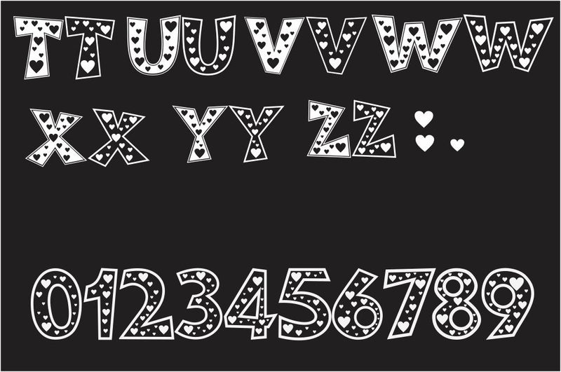 Heart Font - So Fontsy