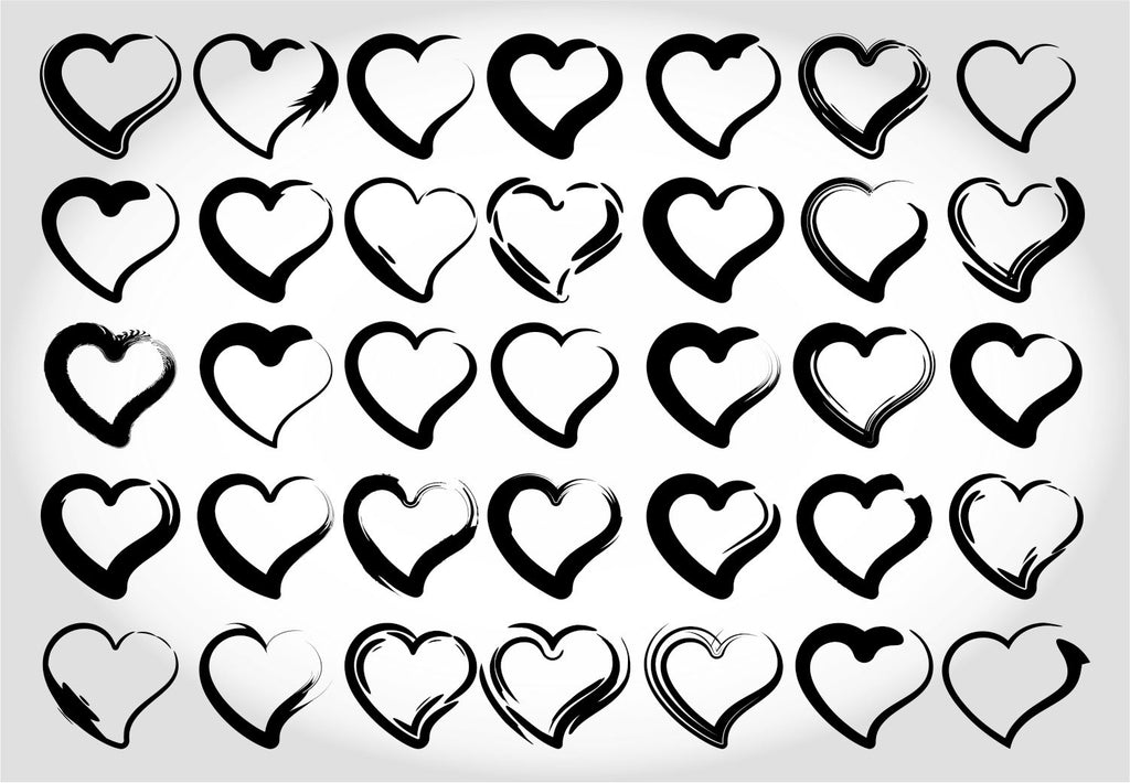 Hearts SVG, Heart Shape Design Bundle , Heart monogram Bundle, Love SVG ...