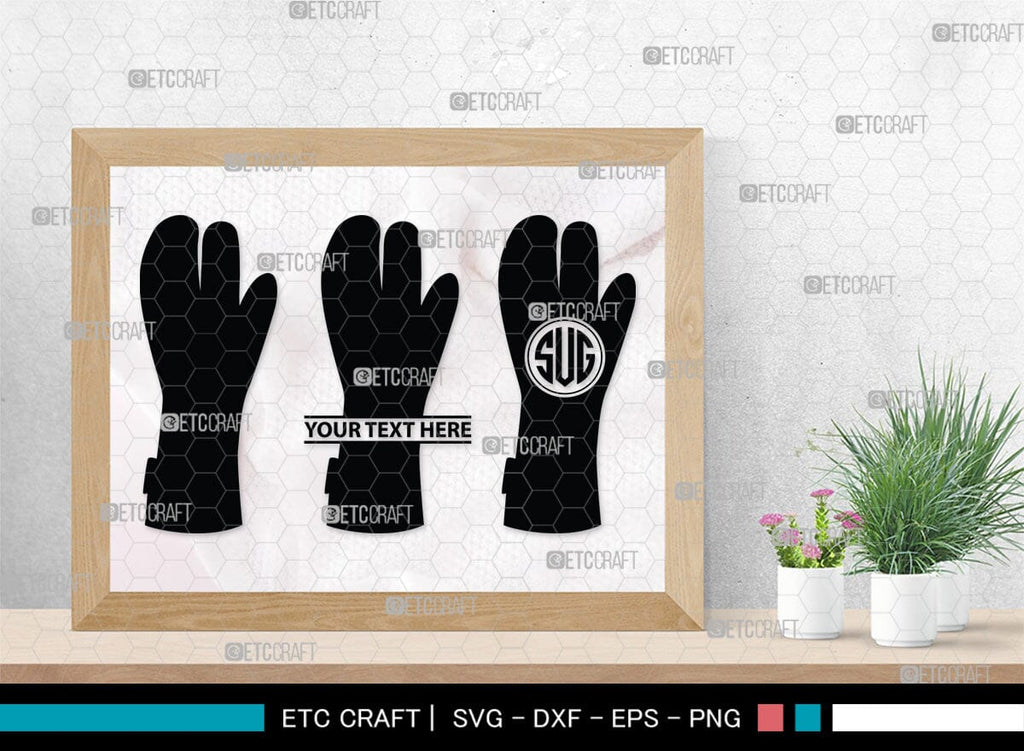 Heat Protective Mitten Monogram, Heat Protective Mitten Silhouette ...