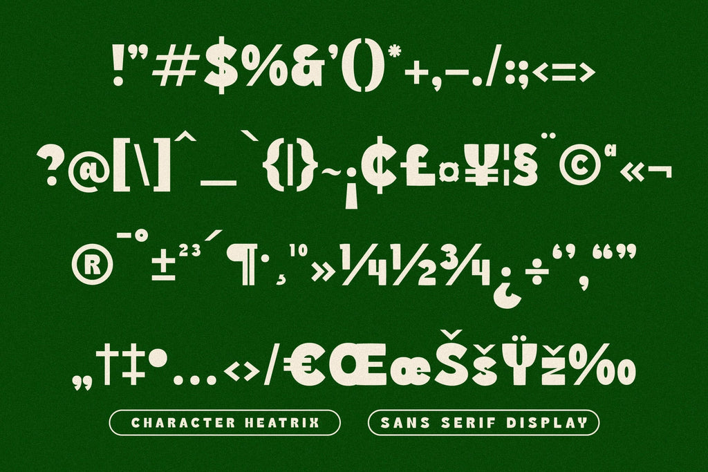 Heatrix Typeface - So Fontsy