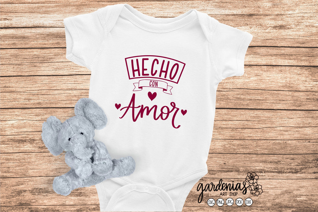 Hecho con Amor SVG Cut File - So Fontsy