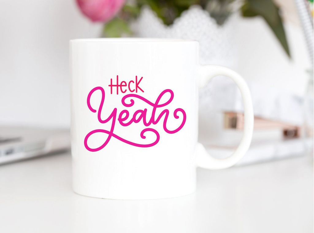 Heck Yeah Hell Yeah Hand Lettered SVG Cut File - So Fontsy