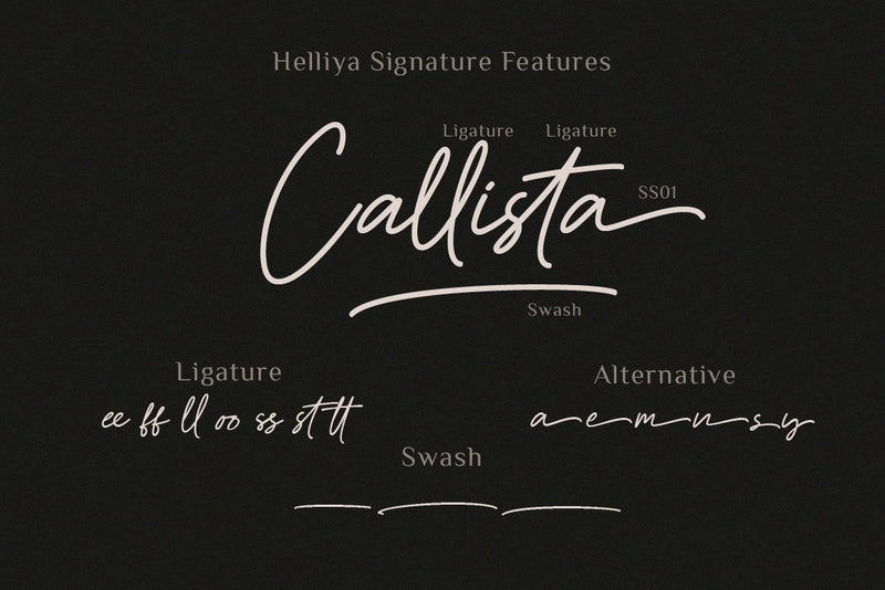 Helliya Signature Font | So Fontsy