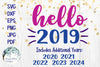 Hello 2019 | New Year SVG - So Fontsy