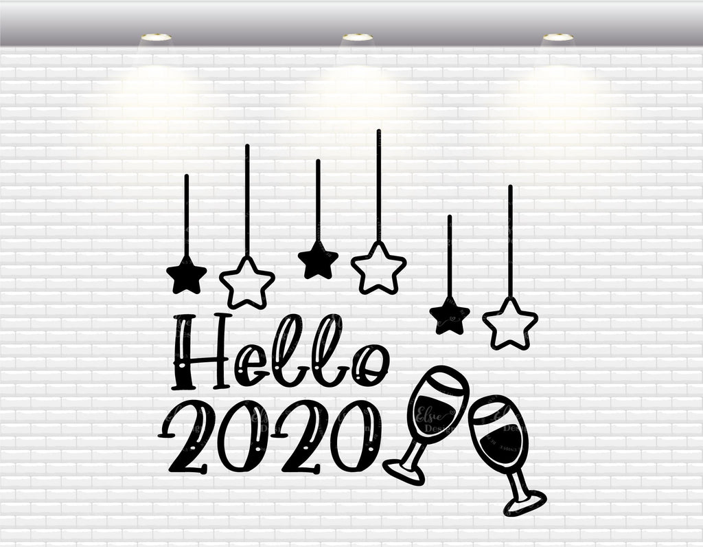Hello 2020 - SVG, PNG, DXF, EPS - So Fontsy