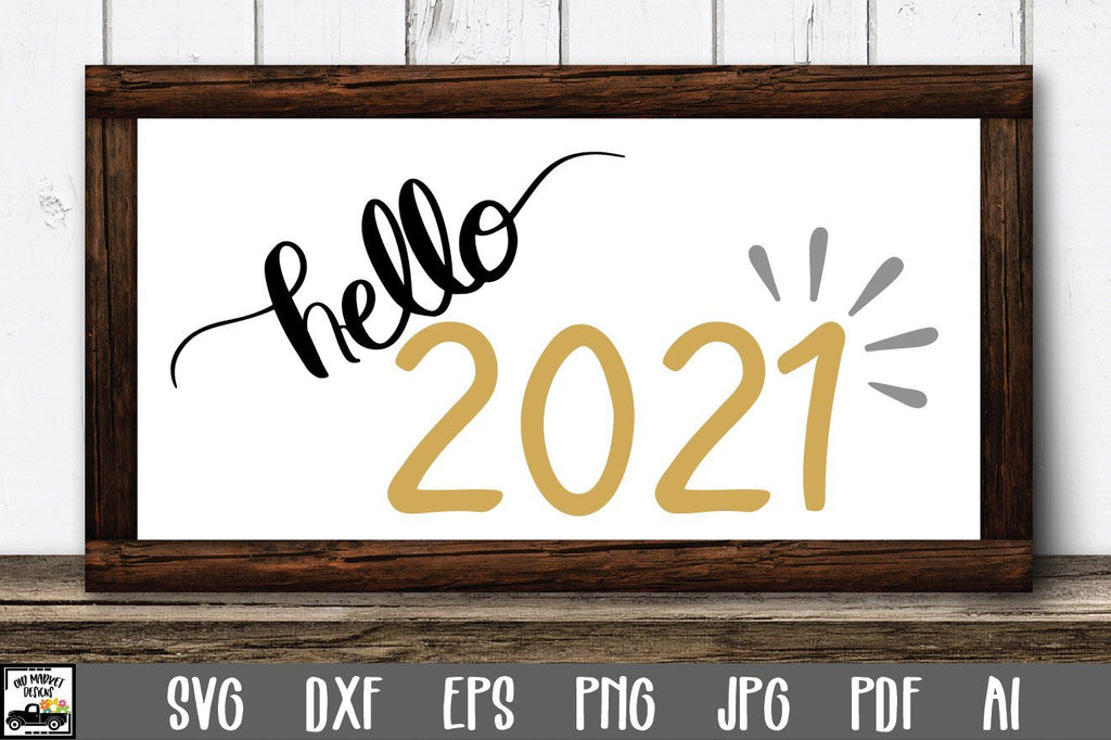Hello 2020 SVG Cut File - So Fontsy