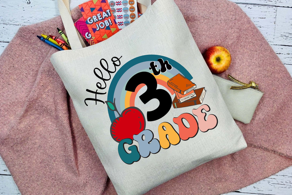 Hello 3rd Grade, Third Grade SVG Files - So Fontsy