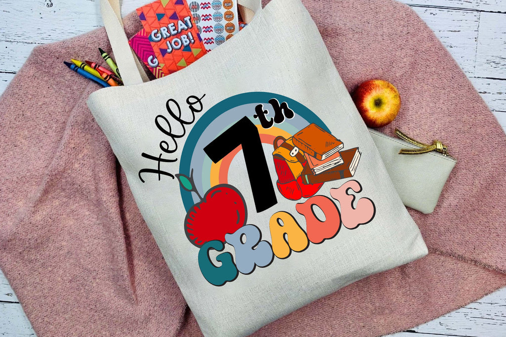 Hello 7th Grade, Seventh Grade SVG Files - So Fontsy