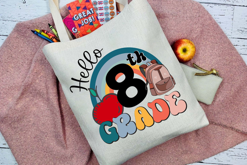 Hello 8th Grade, Eighth Grade SVG Files - So Fontsy