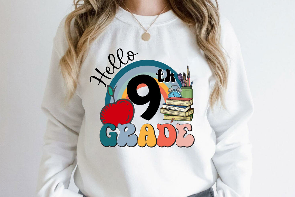 Hello 9th Grade,Ninth Grade SVG Files - So Fontsy