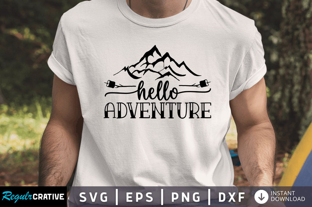 Hello adventure SVG - So Fontsy