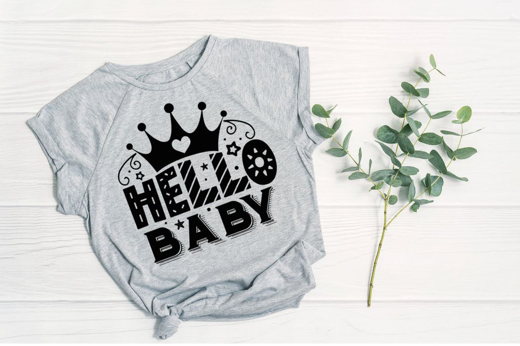 Hello baby, baby SVG - So Fontsy