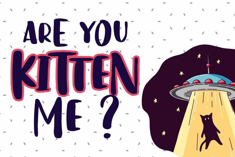 Hello Catto - Fun Rough Brush Font - So Fontsy