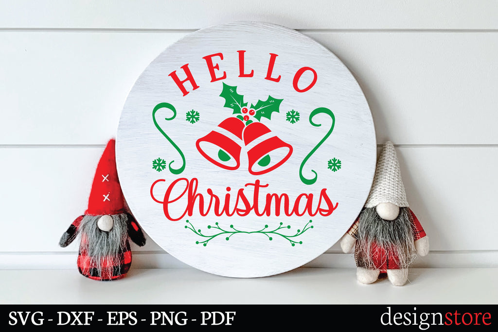 hello christmas svg - So Fontsy