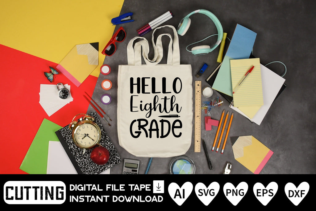 Hello Eighth Grade - So Fontsy