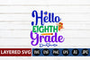 Hello Eighth Grade SVG cut file - So Fontsy