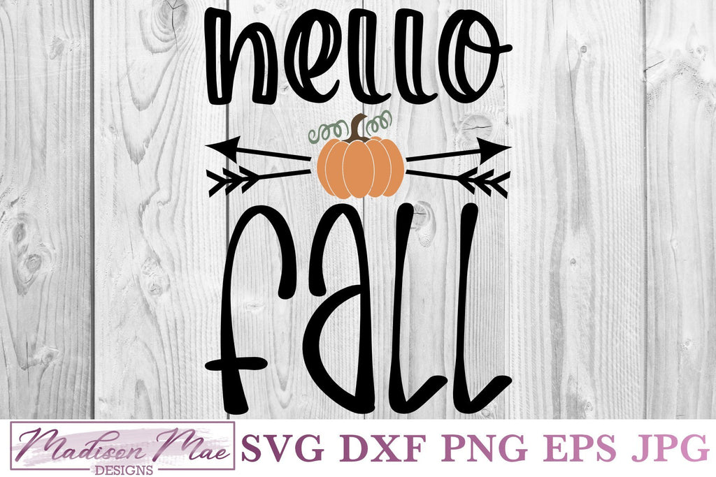 Hello Fall, Fall SVG - So Fontsy