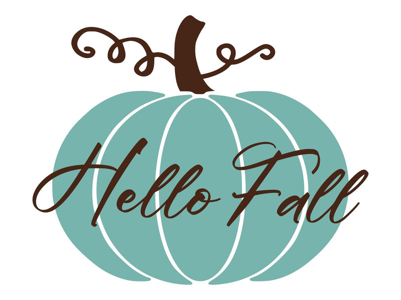 Hello Fall SVG | Hello Fall Pumpkin SVG | Hello Fall Clipart - So Fontsy