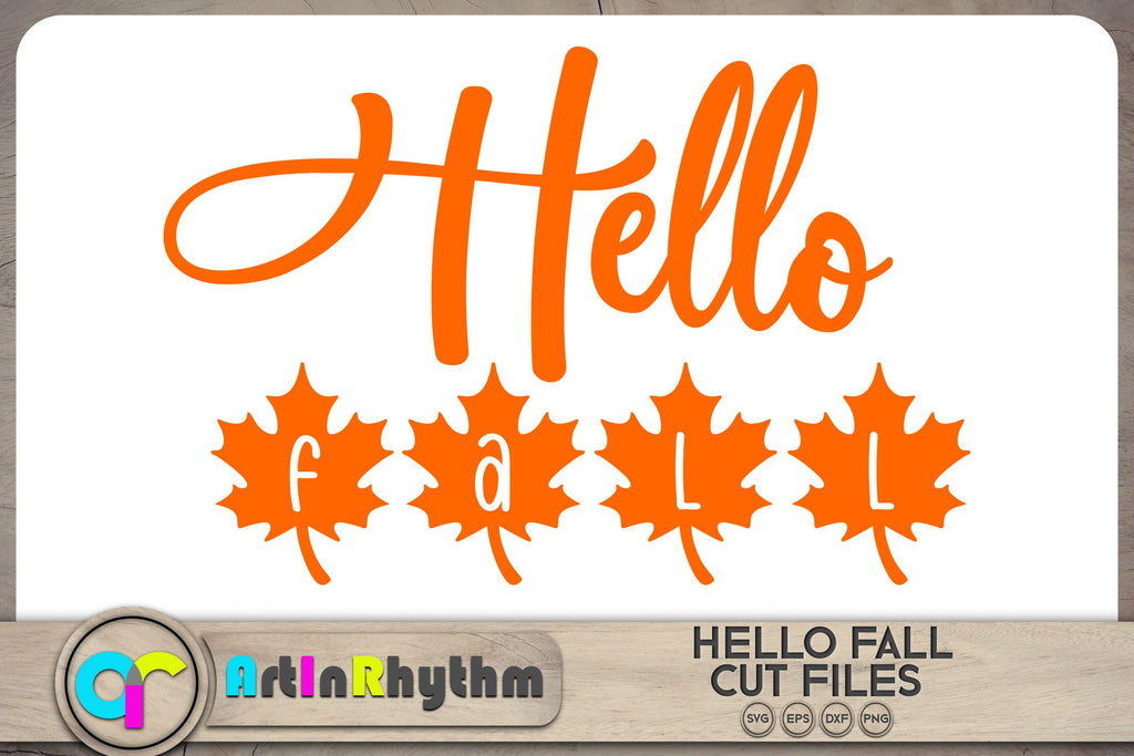 Hello fall svg - So Fontsy