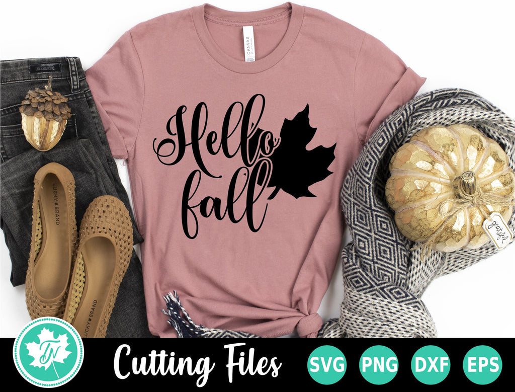 Hello Fall SVG - So Fontsy