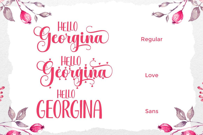 Hello Georgina Script - So Fontsy