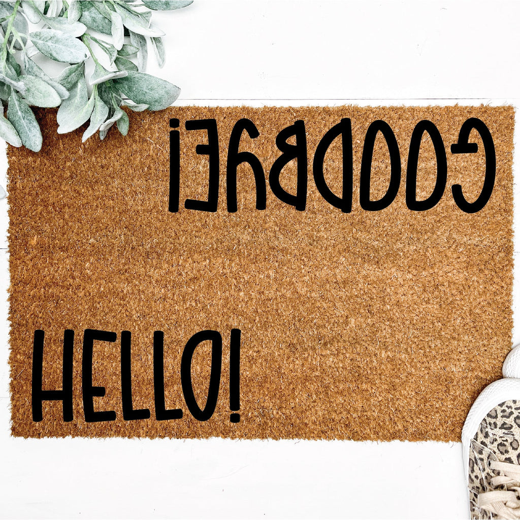 Hello Goodbye svg png - Front Door Mat Cut File Cut File - Silhouette ...