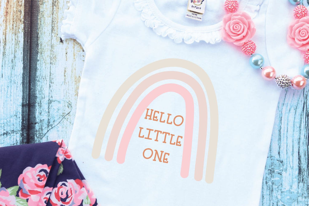 Hello Little One SVG | New Baby - So Fontsy