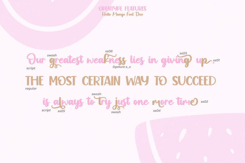 Hello Mango - So Fontsy