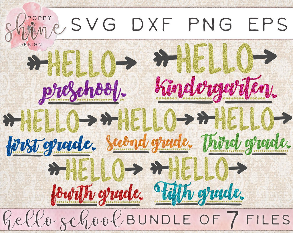 Hello School Bundle - So Fontsy