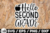 Hello second grade Stickers - So Fontsy