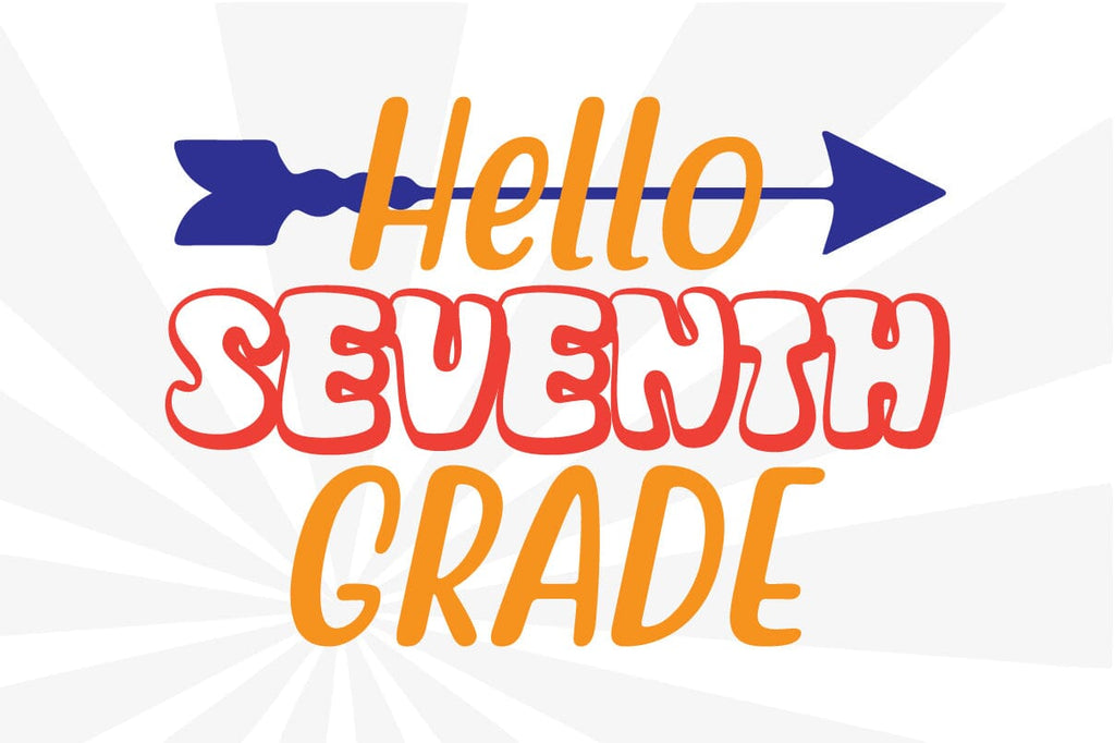 Hello Seventh Grade - So Fontsy