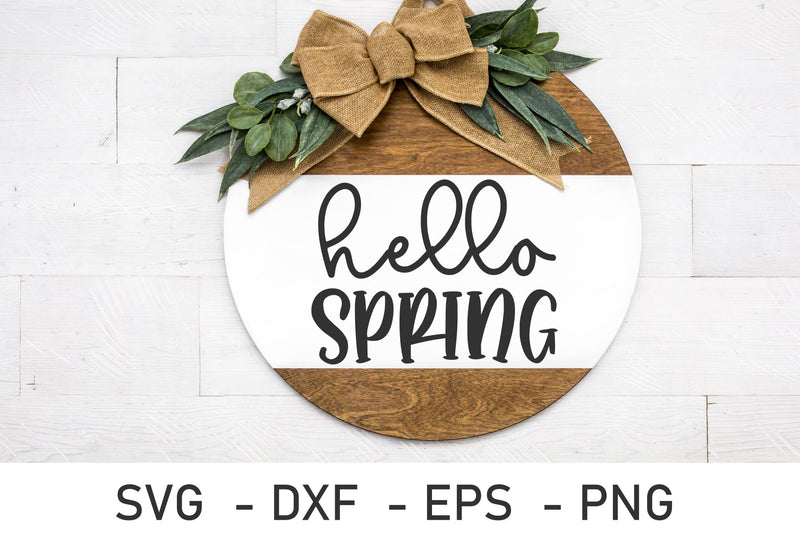Hello Spring Svg, Farmhouse Sign Svg, Spring png - So Fontsy