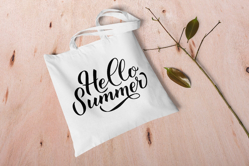 Hello summer calligraphy lettering SVG - So Fontsy