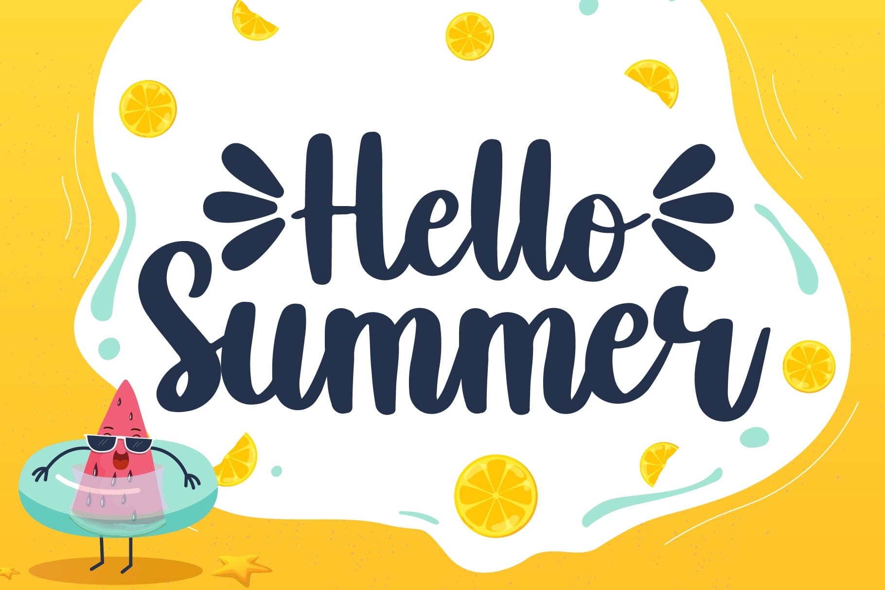 Hello Summer Font - So Fontsy