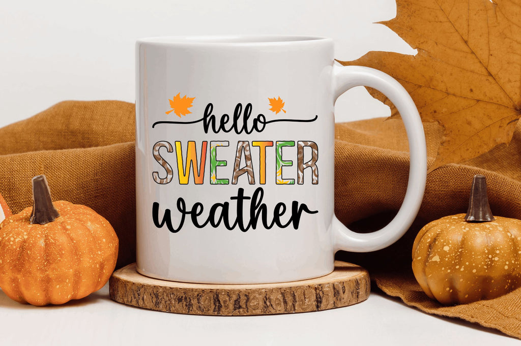Hello sweater weather SVG - So Fontsy