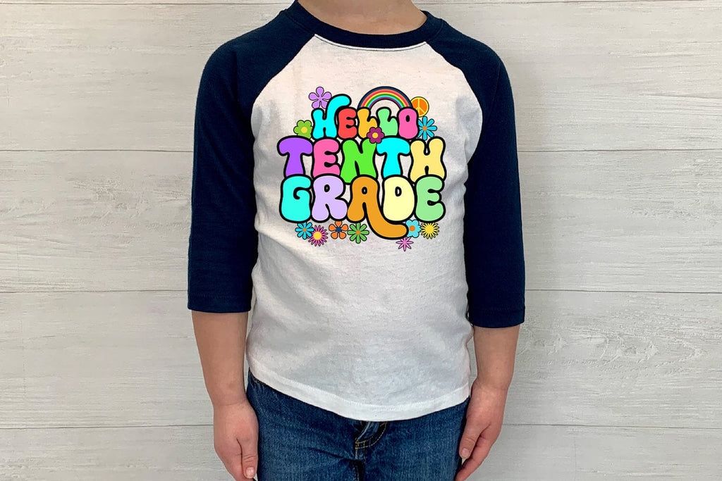 Hello Tenth Grade First Day School I Back to School PNG - So Fontsy