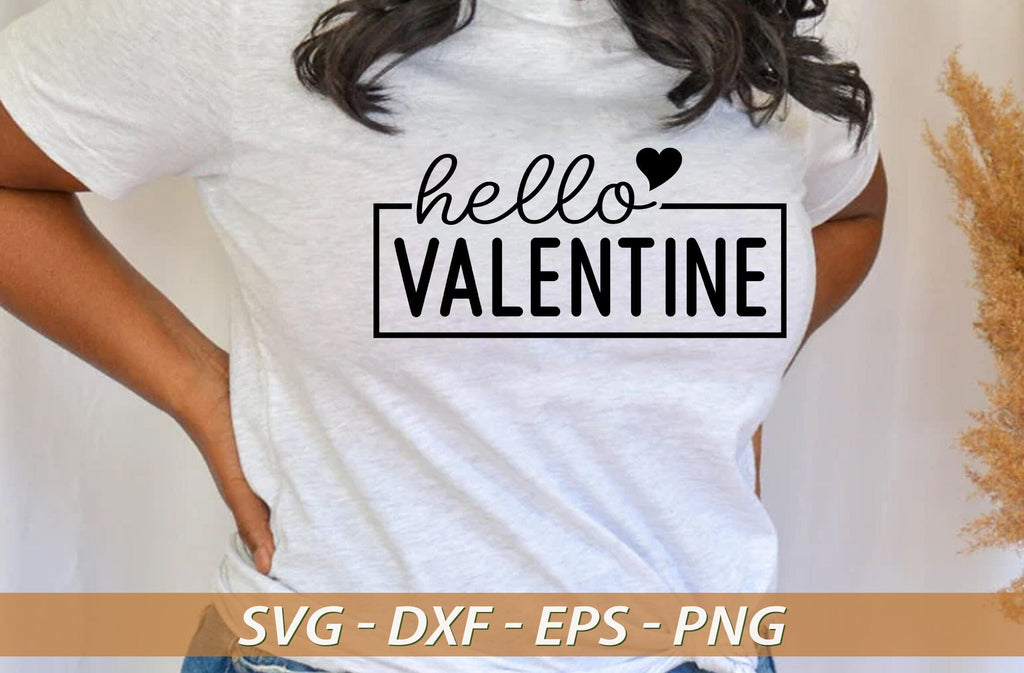 Hello Valentine SVG, Valentine Svg Designs, Valentine Gift Svg ...