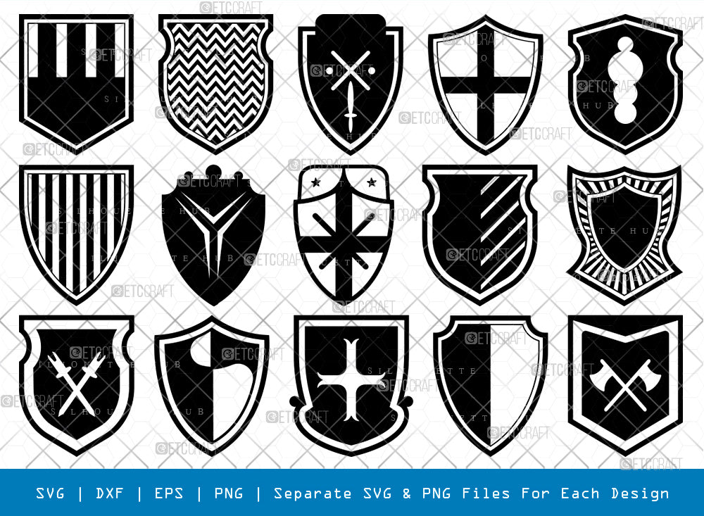 Heraldry Shield SVG, Shield Silhouette, Knight Shield Svg, Shield Shap ...