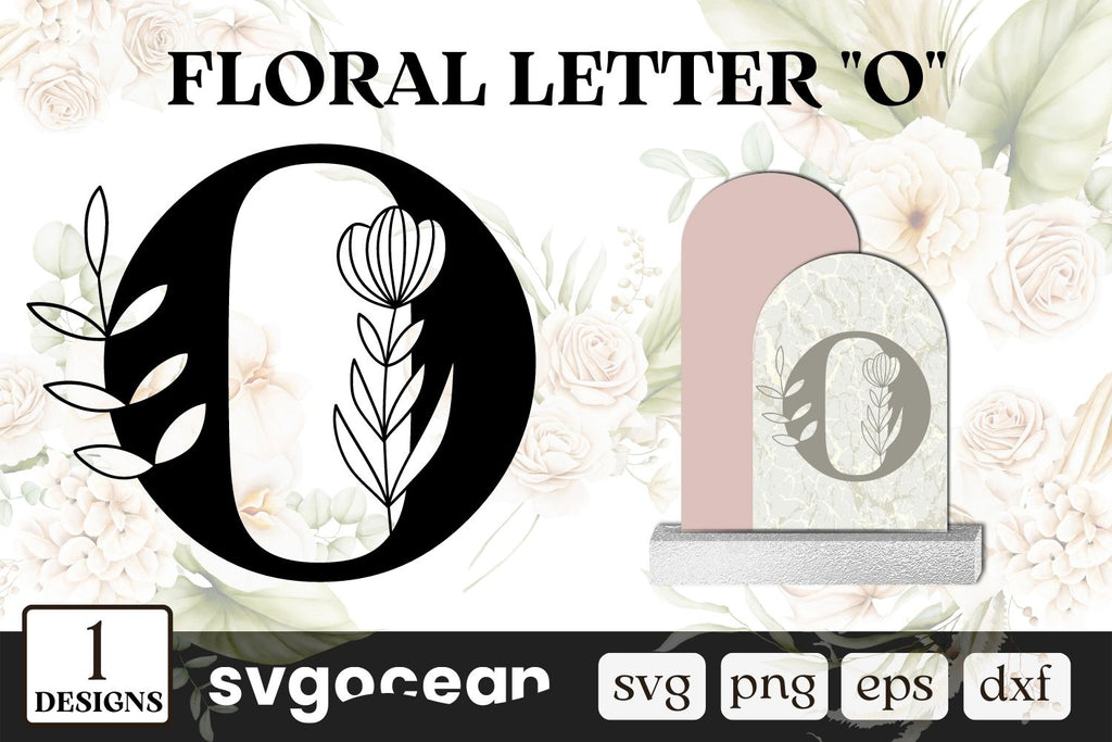 Herbal Letter O SVG - So Fontsy