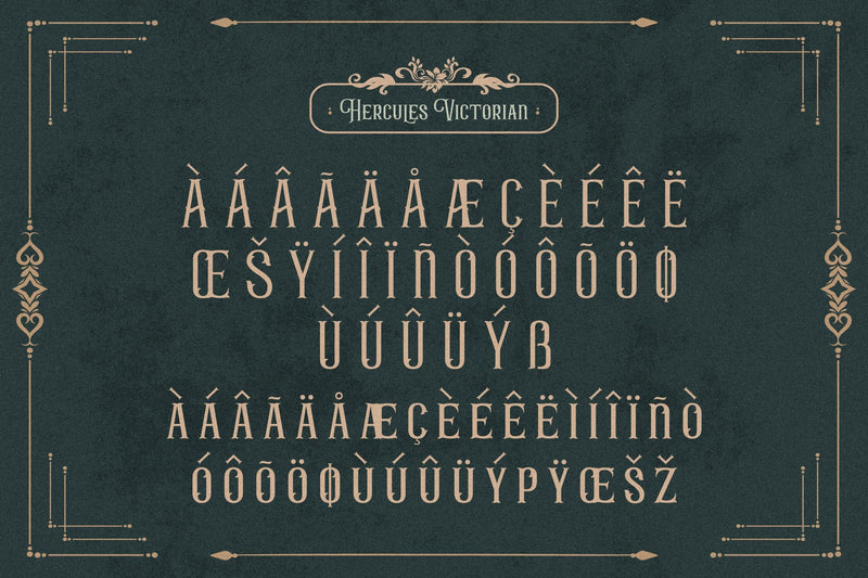 Hercules Typeface - So Fontsy